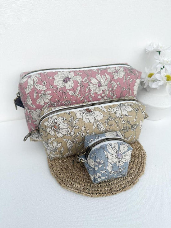 Bilby Pouch sewing pattern: modern boxy zipper pouch with bonus mini c ...
