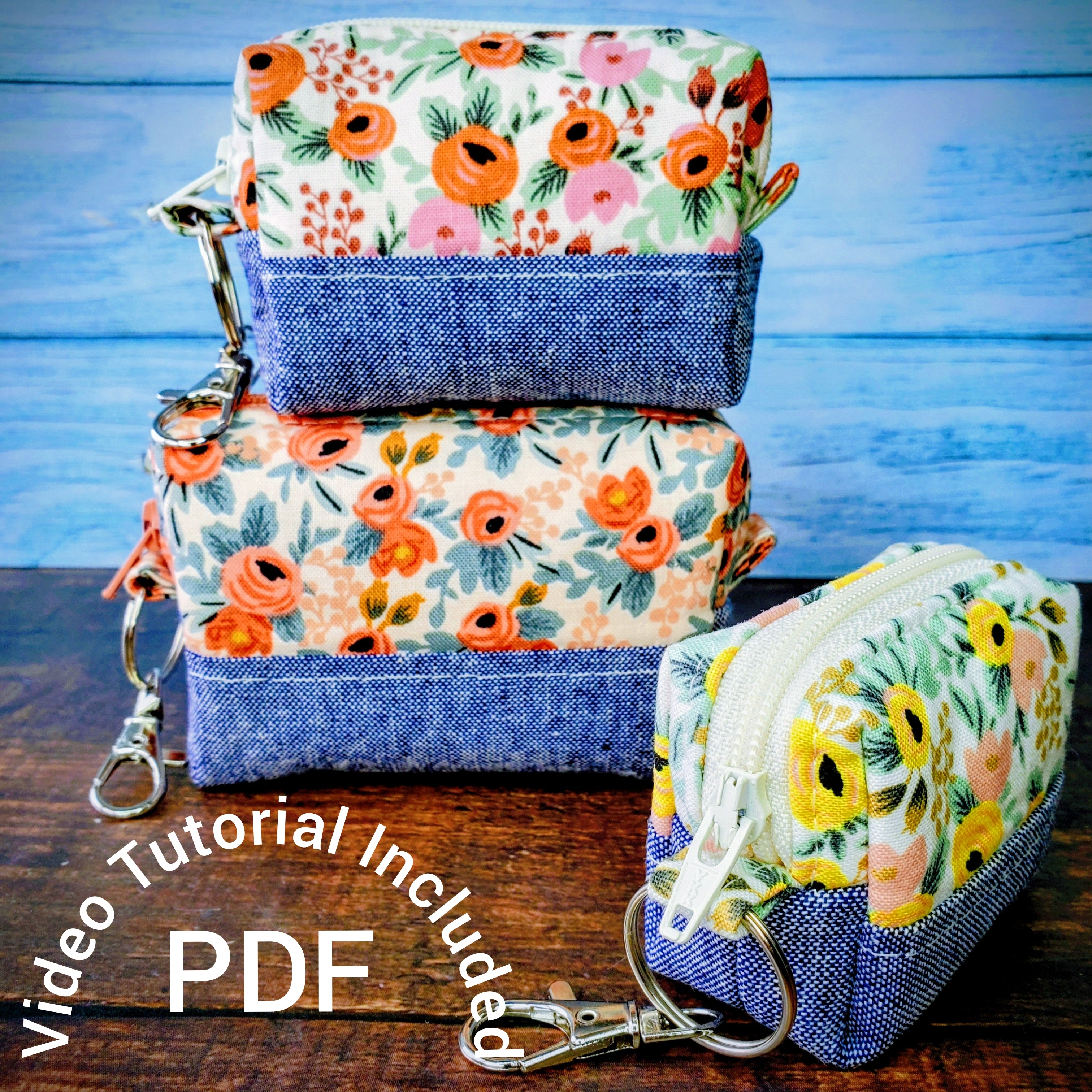 Mini Bilby Pouch PDF Sewing Pattern with video tutorial, 3 sizes ...